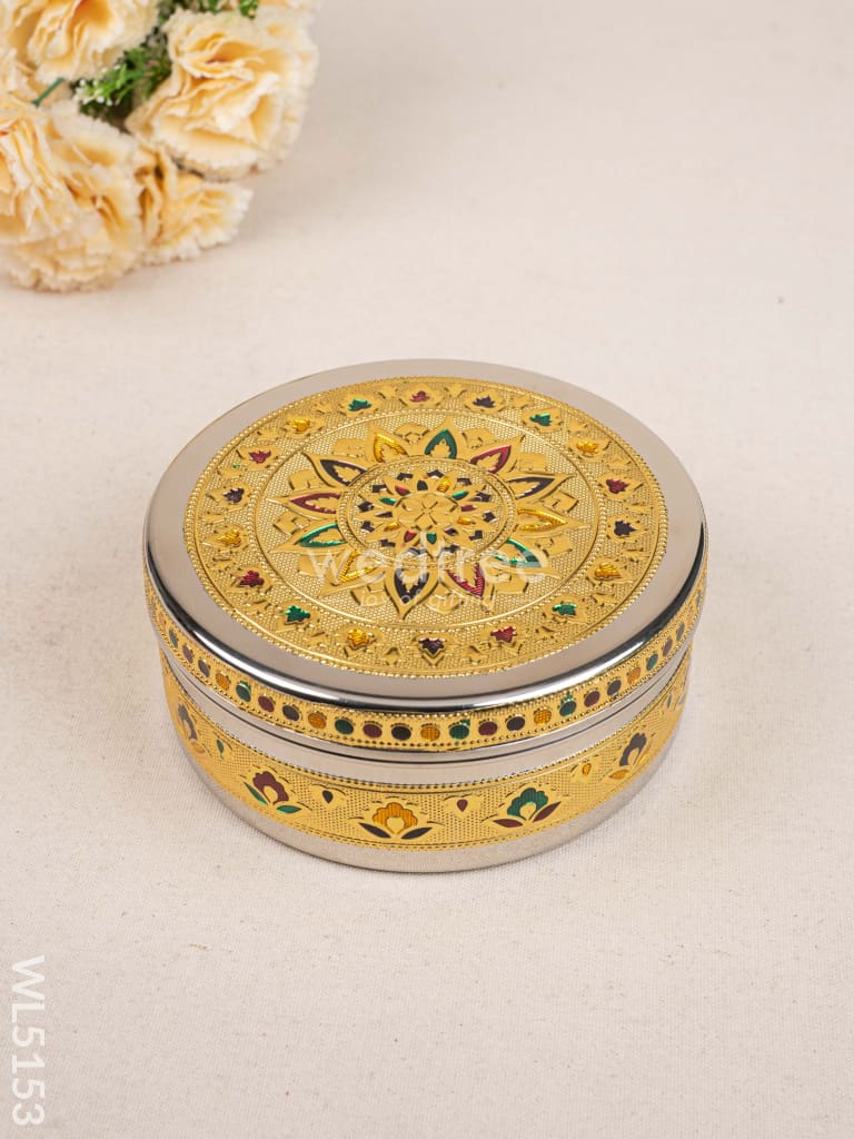 Meenakari Poori Box - 7 inch - WL5153 – BLiS