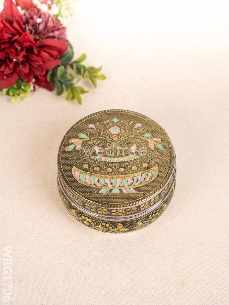 Oxidized Poori Box - 4 inch - WBG1706 – BLiS