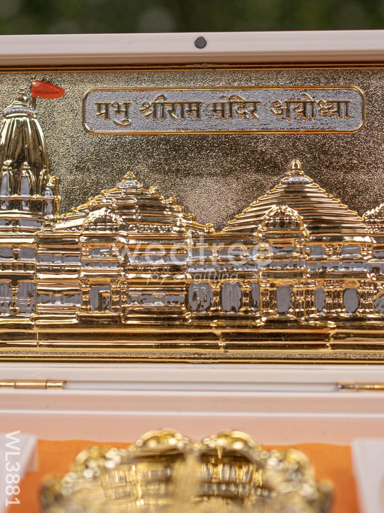 Paduka Prayer Box - Ayodhya Ram Mandir - WL3881 – BLiS