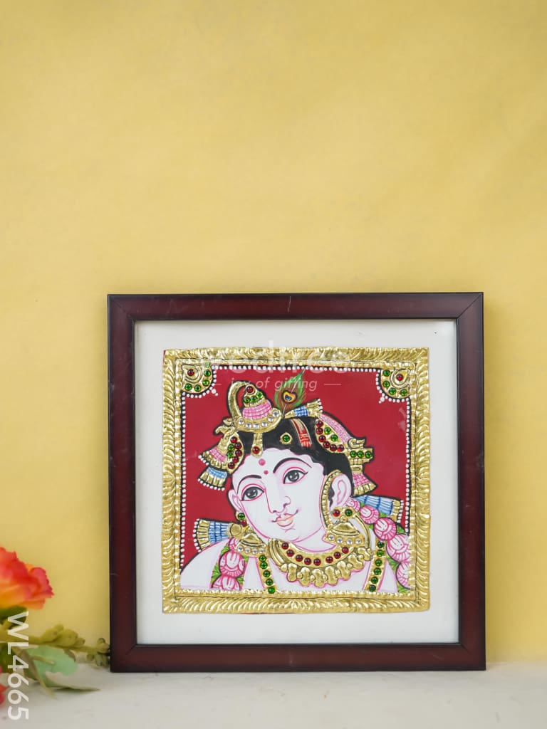 Tanjore Art Photo Frame - Krishna Face - WL4665 – BLiS